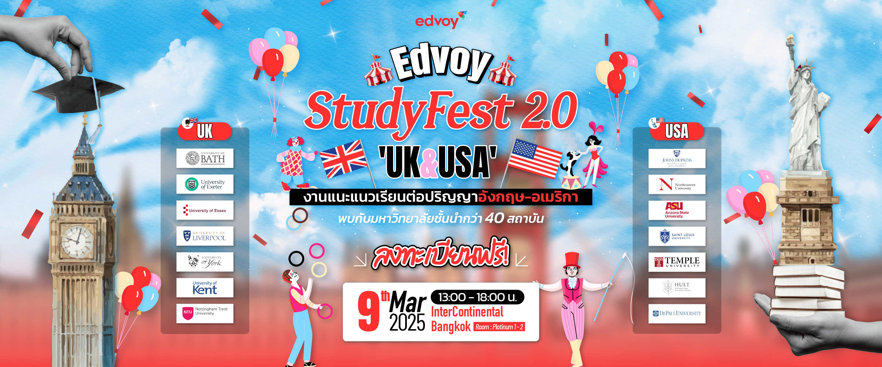 Edvoy StudyFest 2.0 2025 ‘UK & US’ - Edvoy Thailand